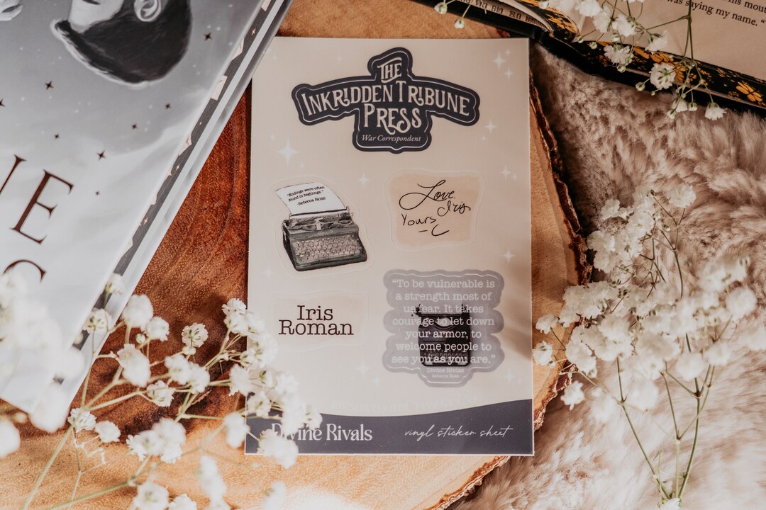 Divine Rivals Sticker Sheet Ruthless Vows Rebecca Ross Kindle Stickers ...