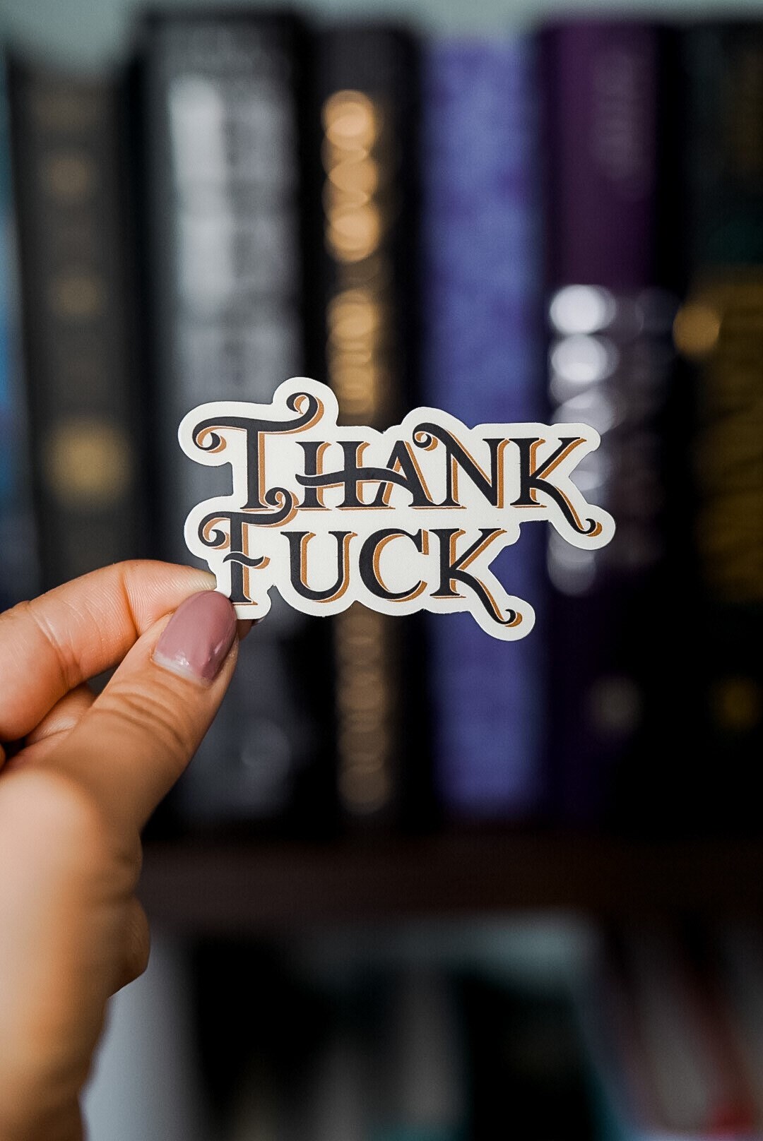 Bookish Sticker Book Sticker FBAA Thank Fck Kindle Stickers - Etsy