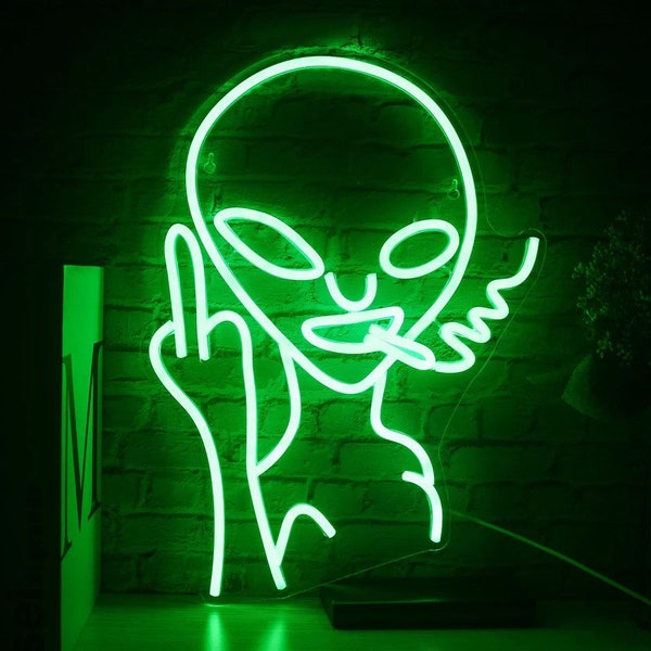 Middle Finger Neon Sign - Etsy