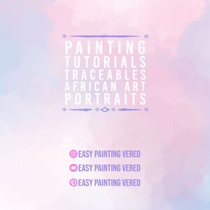 LAYLA Painting Tutorial for Adults Traceable How to Paint a Lady With a ...