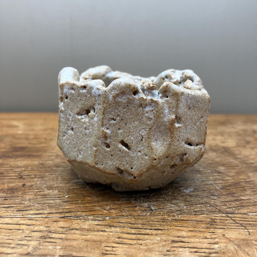 Rustic Handmade Primitive Style Cactus/succulent Planter Hand Carved ...