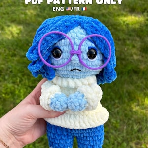Crochet Pattern: Sadness, PDF, Amigurumi english and French Version - Etsy
