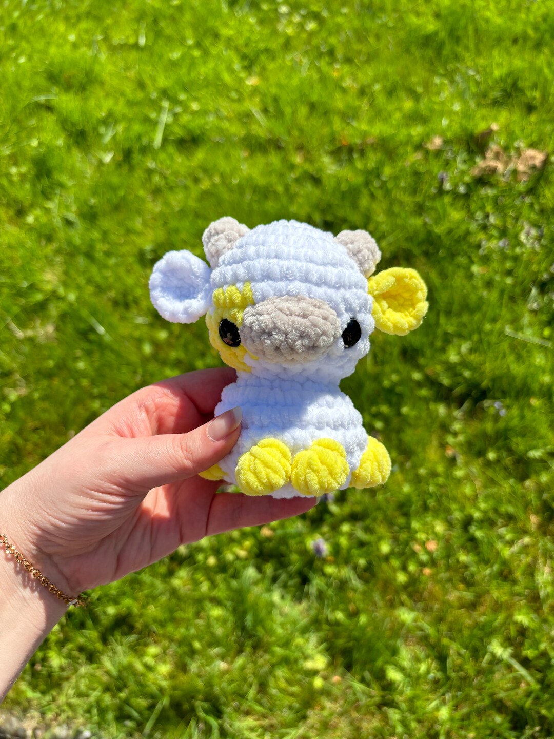 Mini Crochet Cow - Etsy