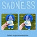 Crochet Pattern: Sadness, PDF, Amigurumi (english and French Version ...