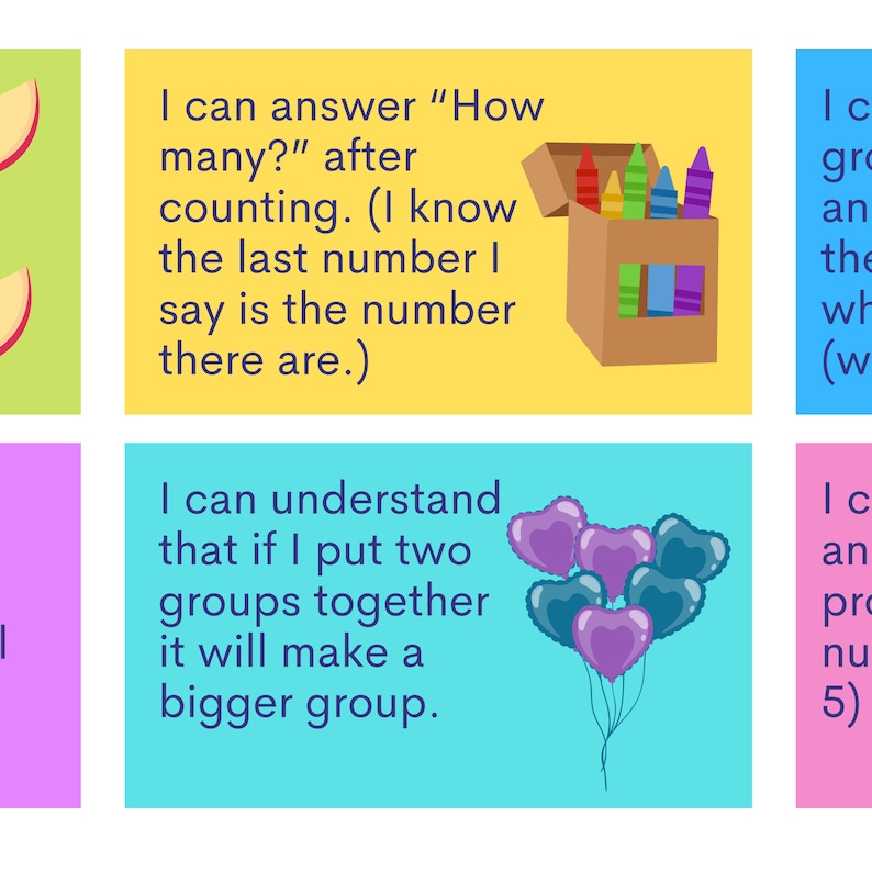 3 Year Old Math Goals - Etsy