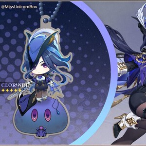 Slime Character Keychain Genshin Impact Inspired 2 - Etsy