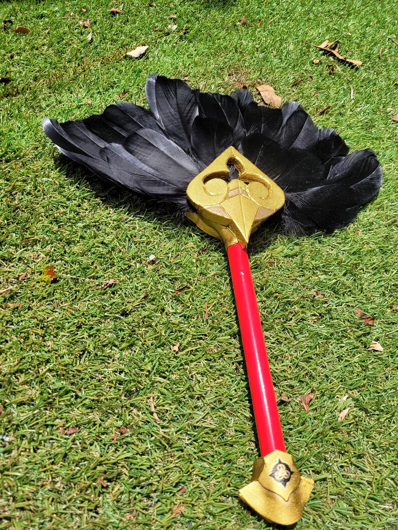 Genshin Impact Tengu Fan Kujou Sara Inspired - Etsy
