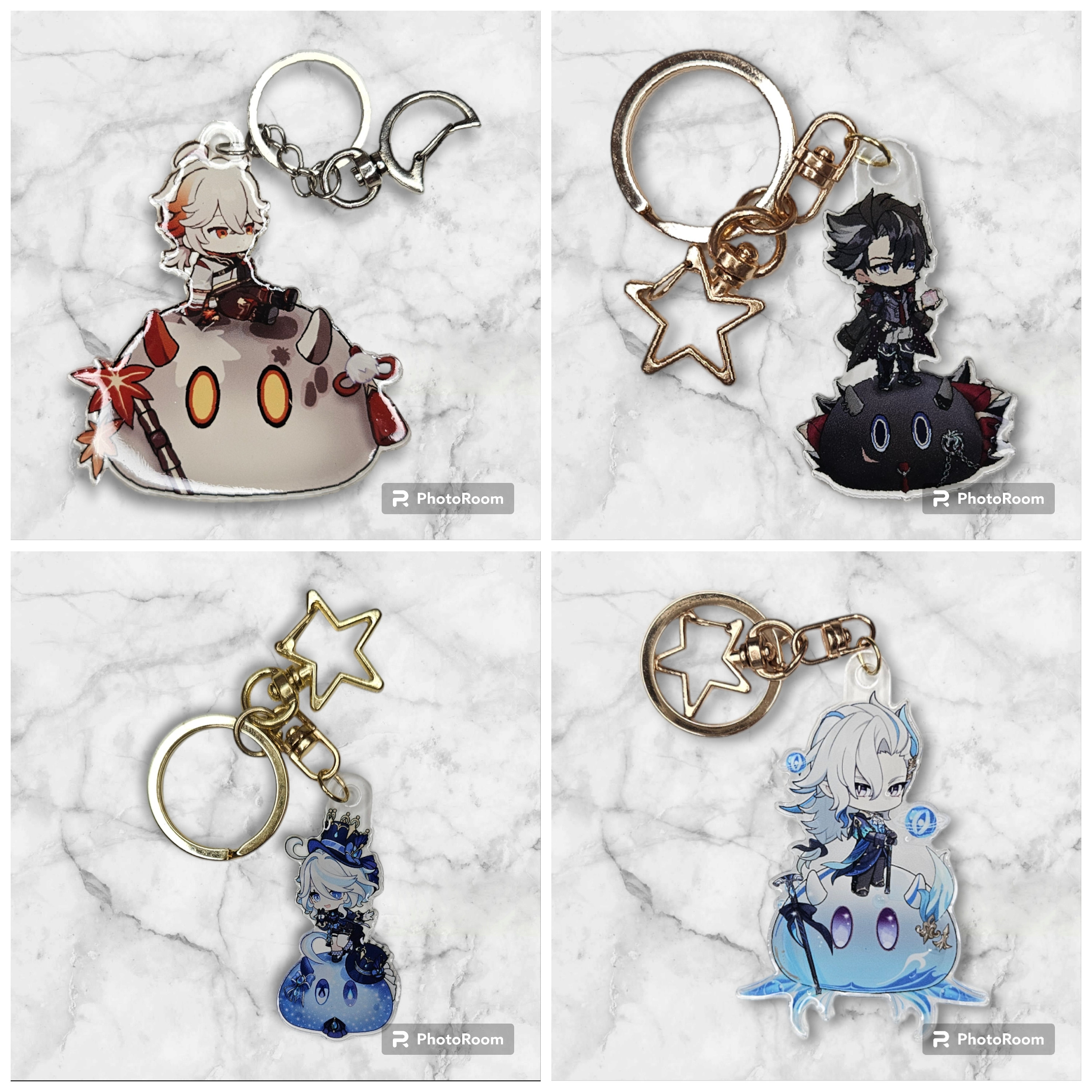 New Slime Character Keychain Genshin Impact Inspired - Etsy