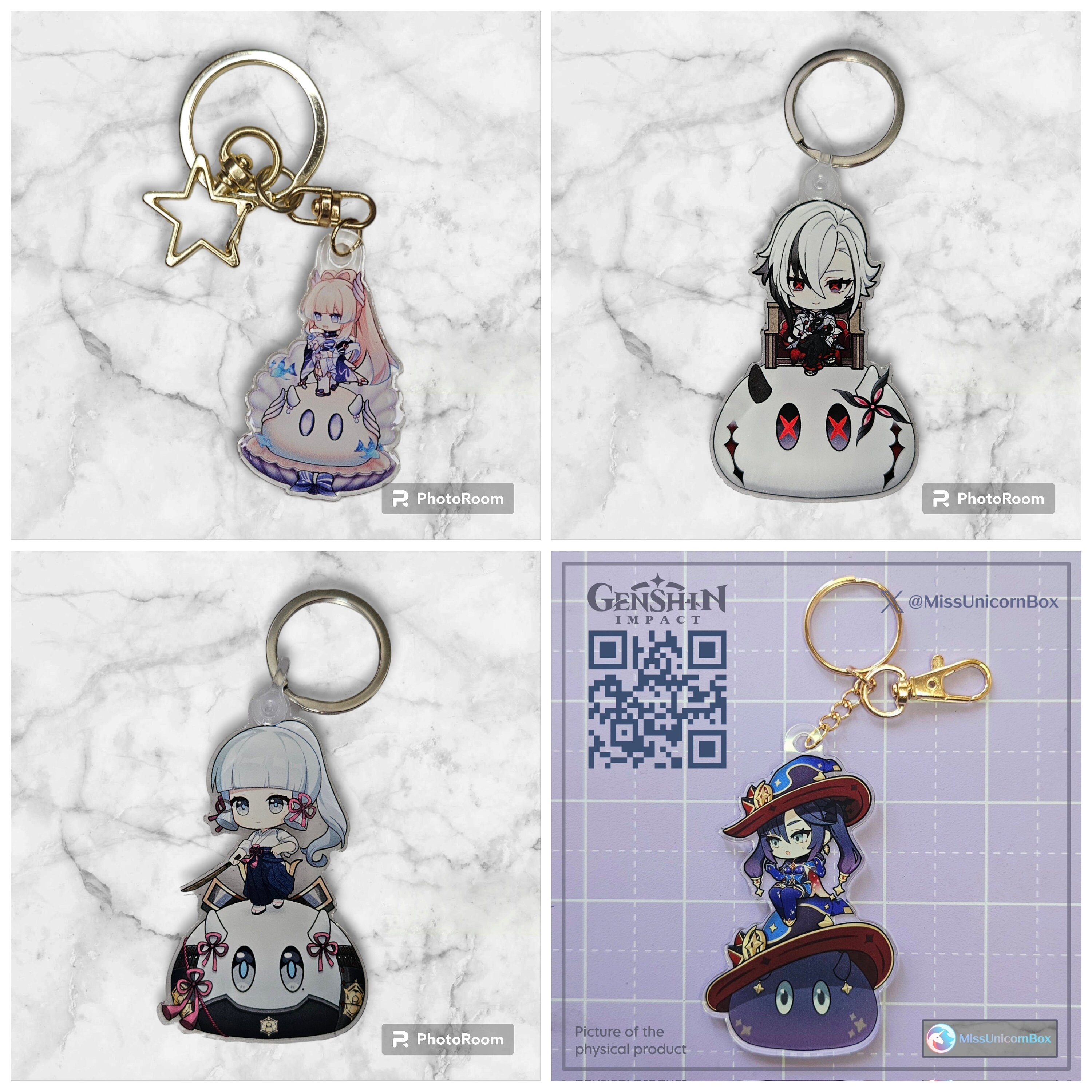 New Slime Character Keychain Genshin Impact Inspired - Etsy