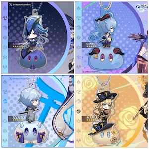 Slime Character Keychain Genshin Impact Inspired 2 - Etsy