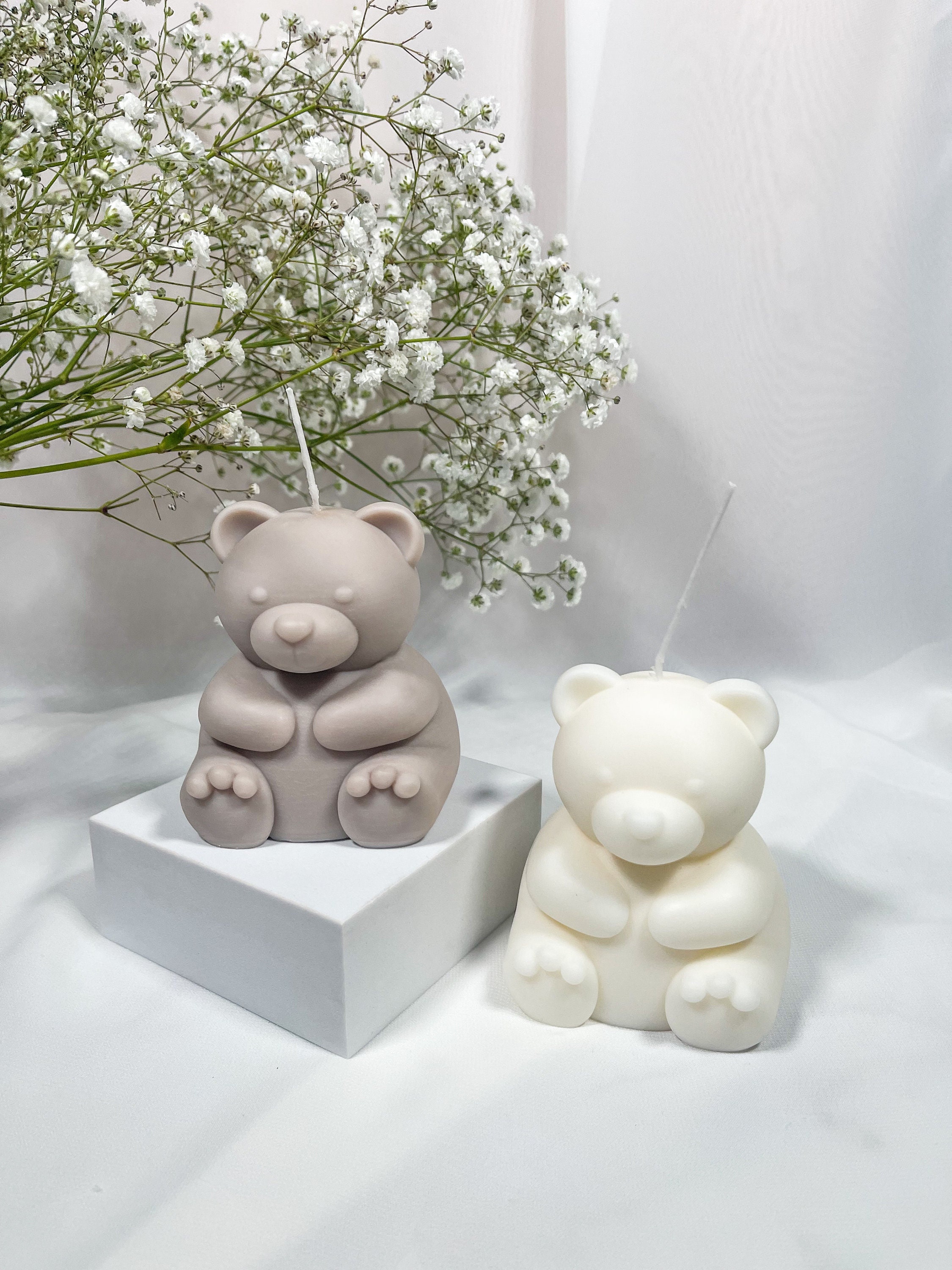 Large Teddy Bear Virgin Coconut Soy - Etsy