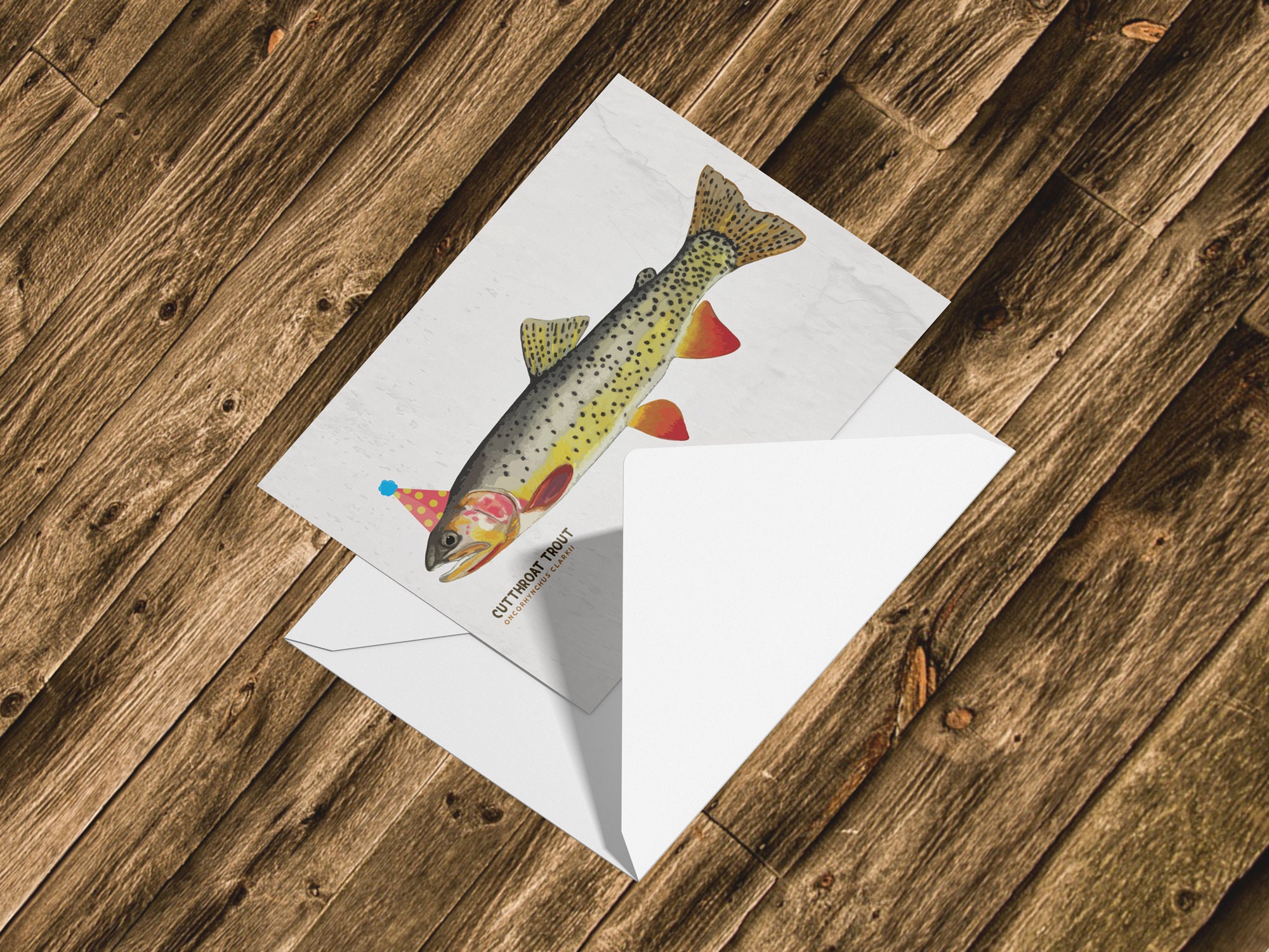 Cutthroat Trout Birthday Card: Fish Art Print (digital Download) - Etsy