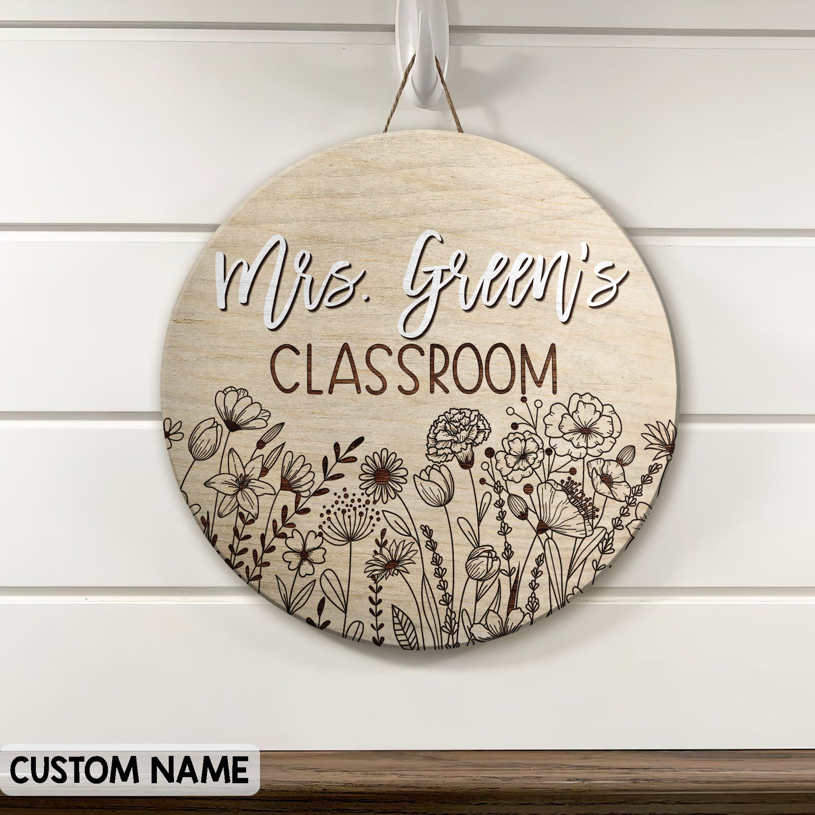 Personalized Teacher Door Sign Teacher Name Sign for Door - Etsy
