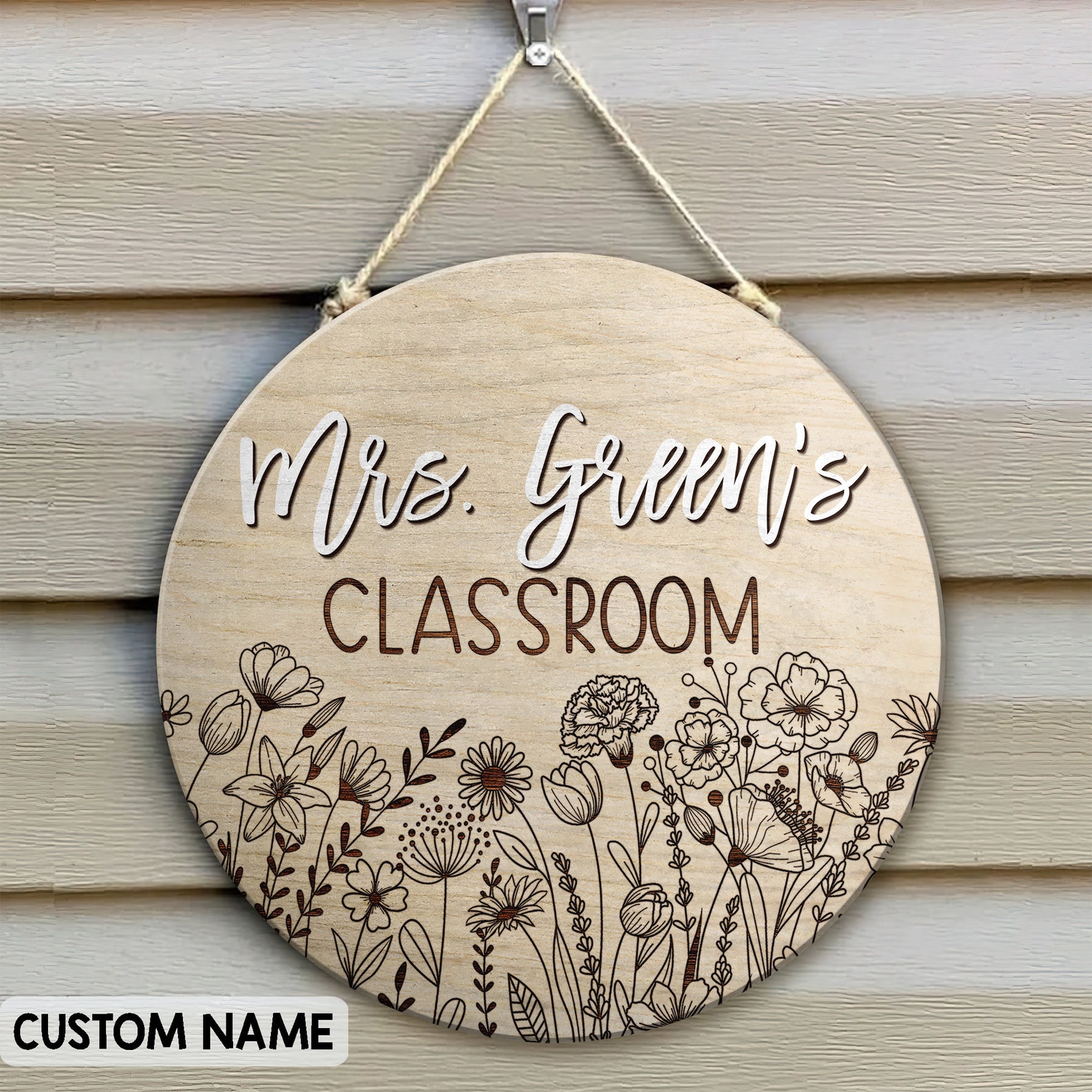 Personalized Teacher Door Sign Teacher Name Sign for Door - Etsy