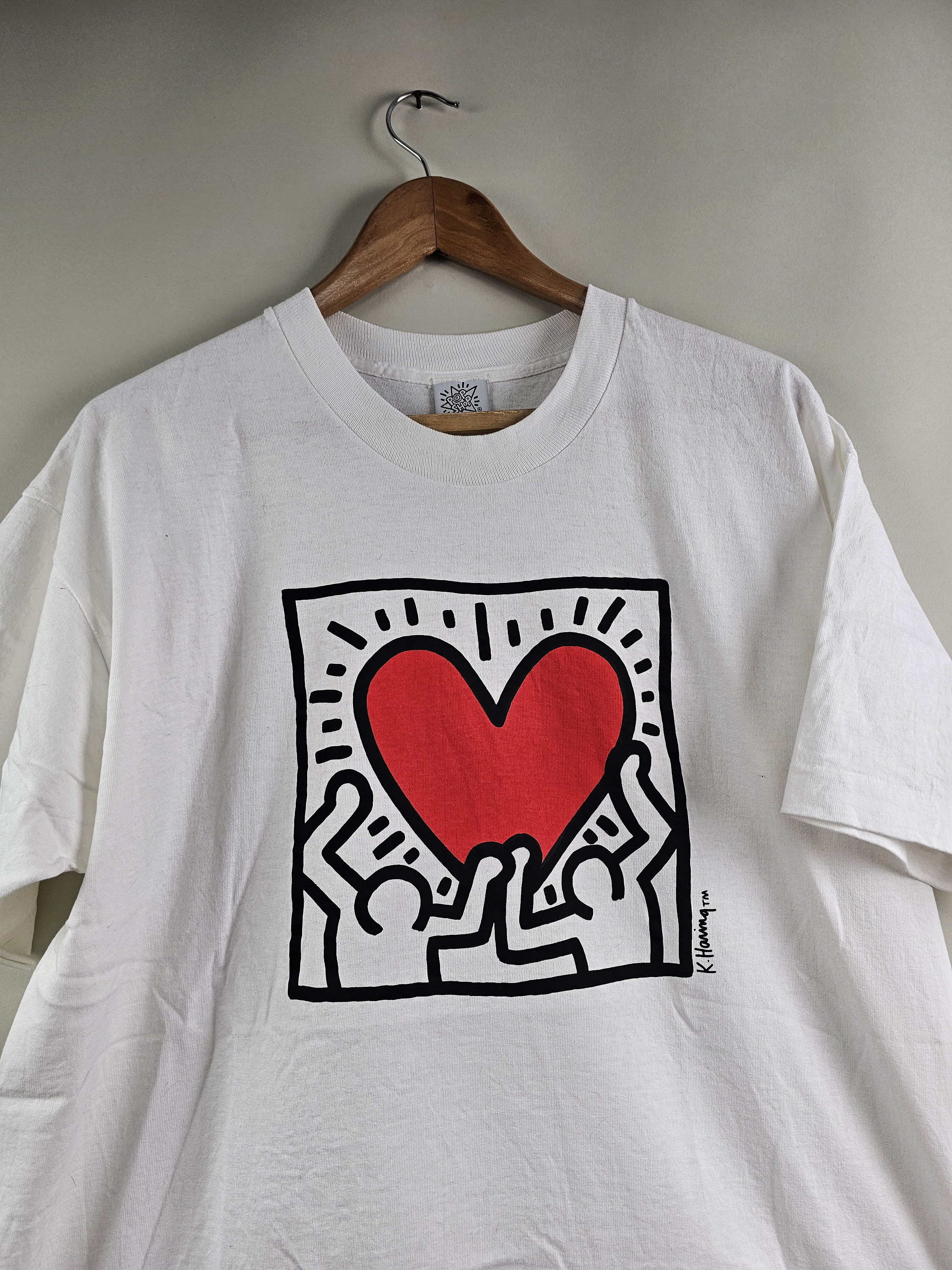 80s Keith Haring Pop Shop Art Tee Vintage T Shirt XL 23 - Etsy