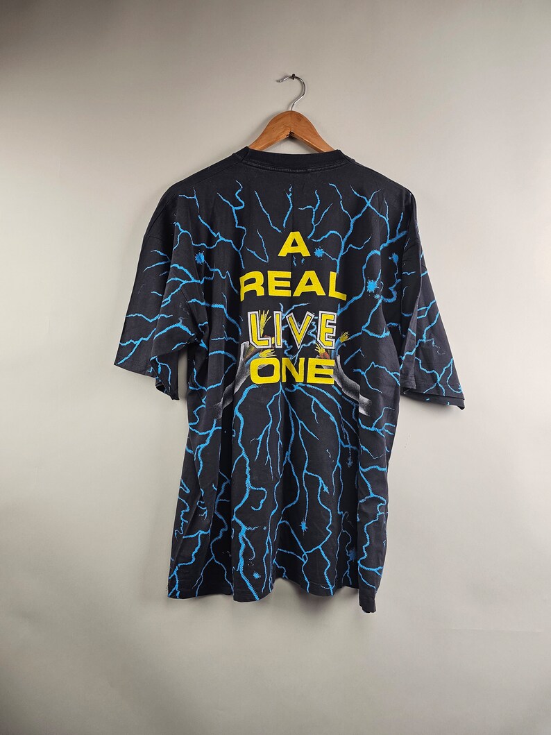 1993 Iron Maiden A Real Live One All Over Print 90s Vintage T - Etsy