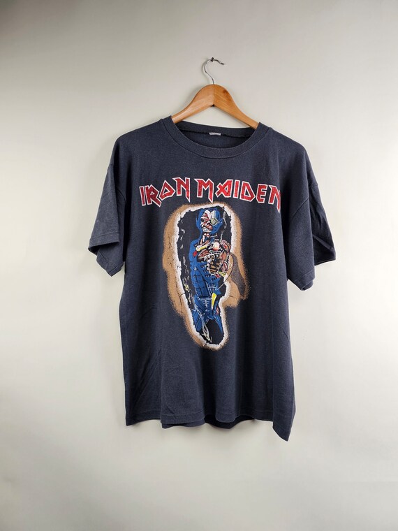 80s Iron Maiden Eddie Somewhere in time Vintage T Shi… - Gem