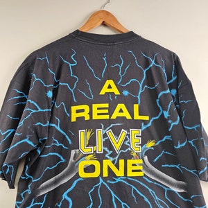 1993 Iron Maiden A Real Live One All Over Print 90s Vintage T - Etsy