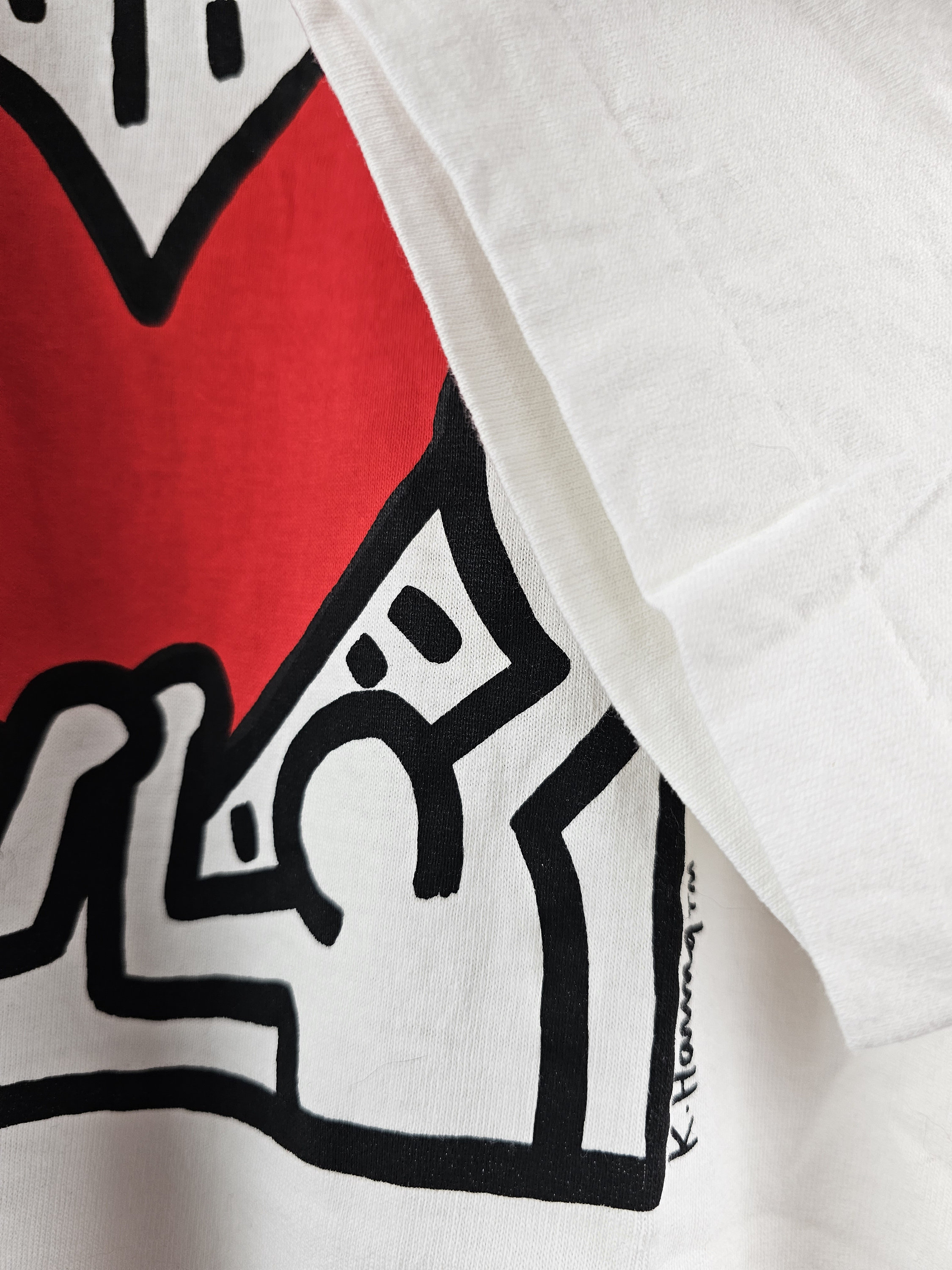 80s Keith Haring Pop Shop Art Tee Vintage T Shirt XL 23 - Etsy