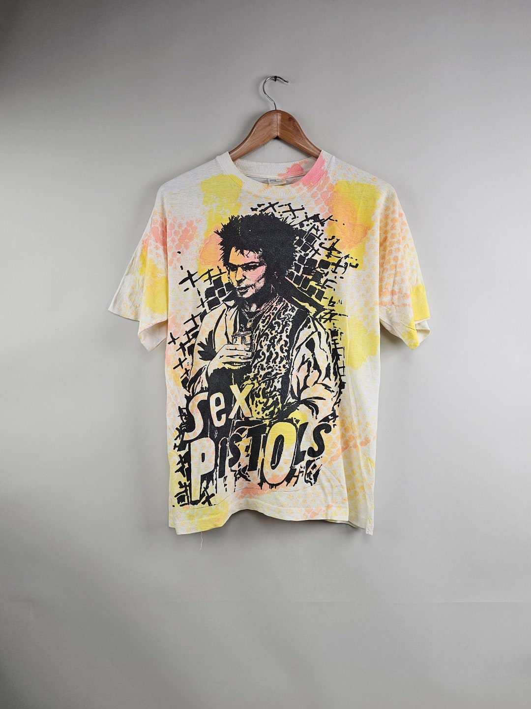 Sex Pistols de los 80 con impresión completa Sid Vicious Punk 90s L 21 25.5 - Etsy México