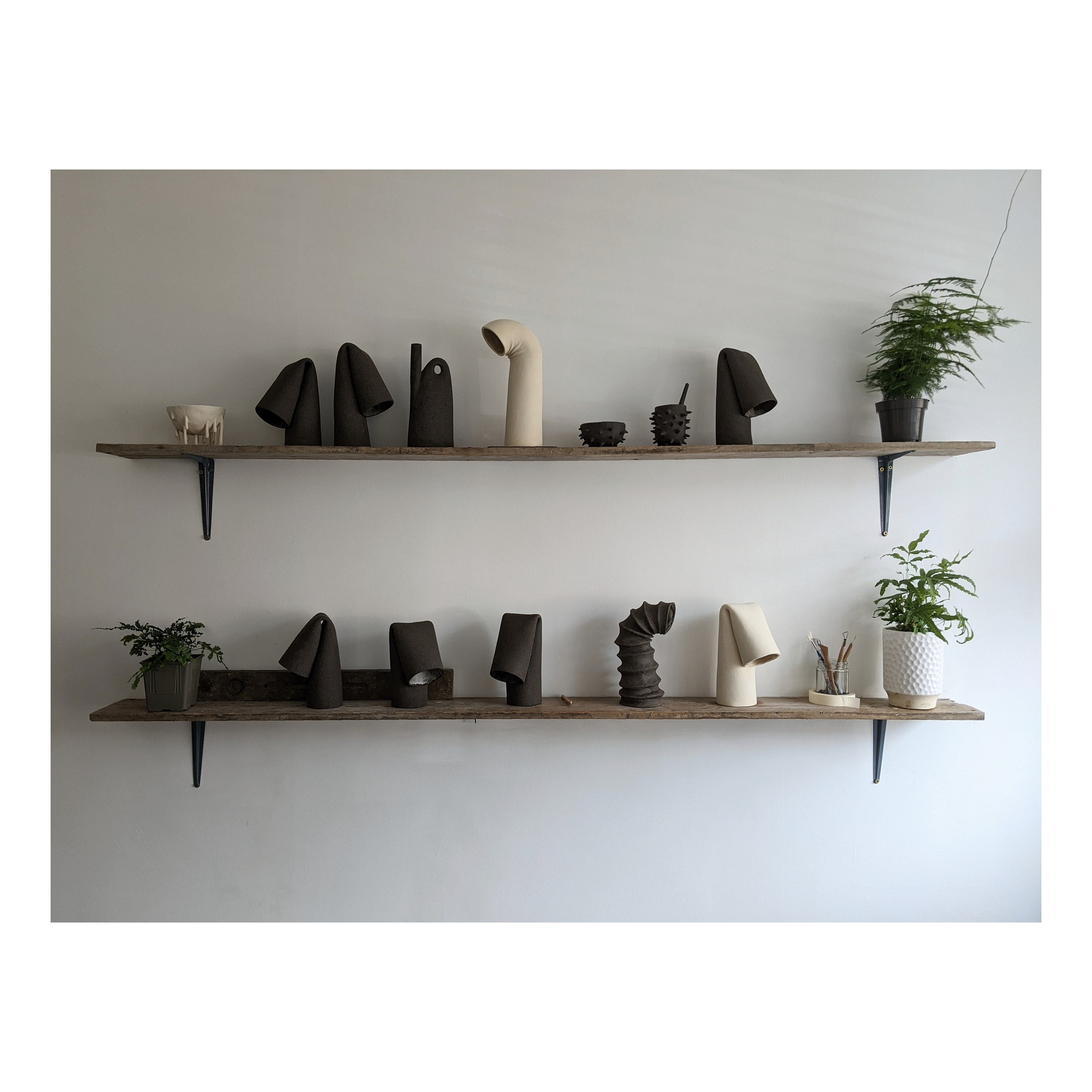 Handmade Ceramic Light With Fabric Braided Cable - Etsy