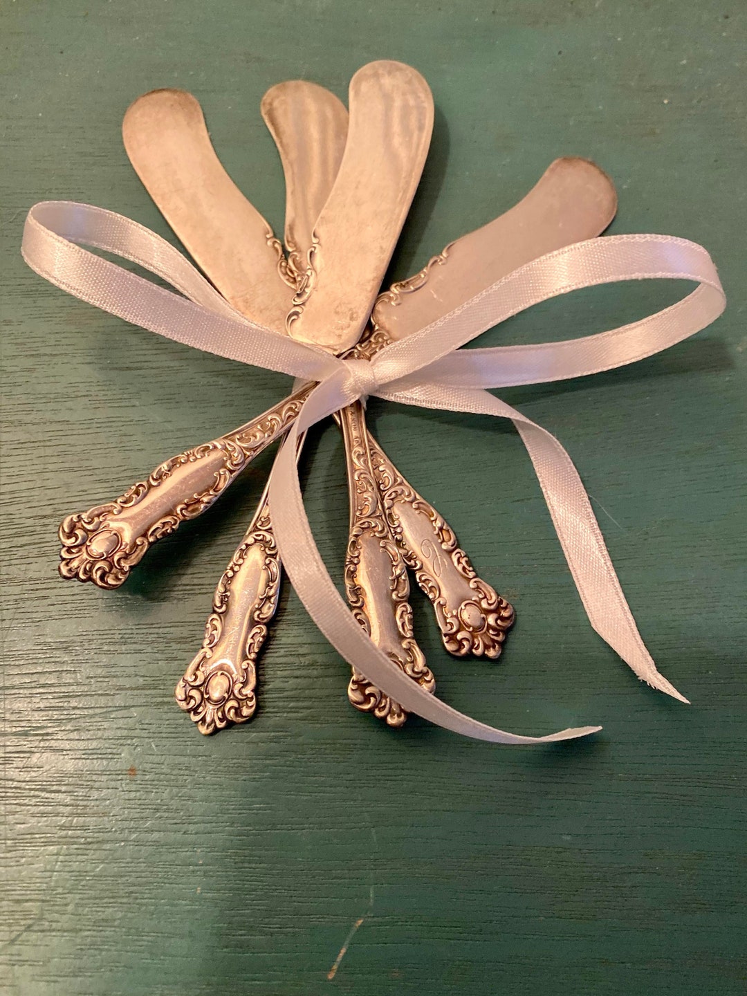 Set of 4 ANTIQUE Wm Rogers & Son AA Flat Butter Knife Silverplate Int’l ...