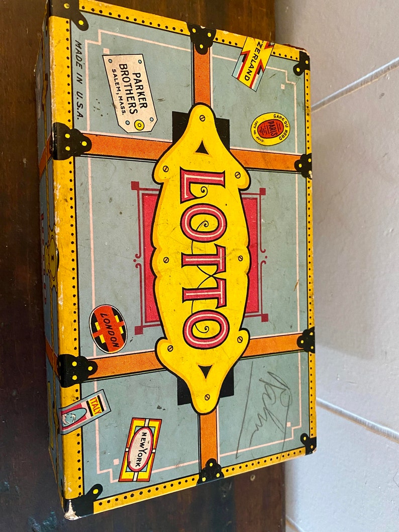 Great Vintage 1940s-50s LOTTO Game by Parker Brothers With - Etsy