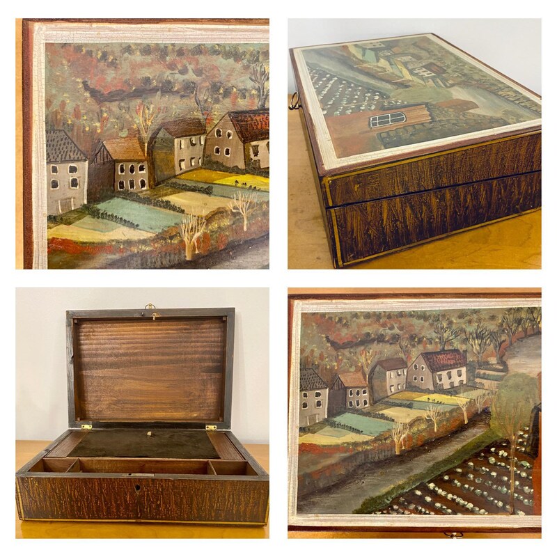 Antique Wood Box - Etsy