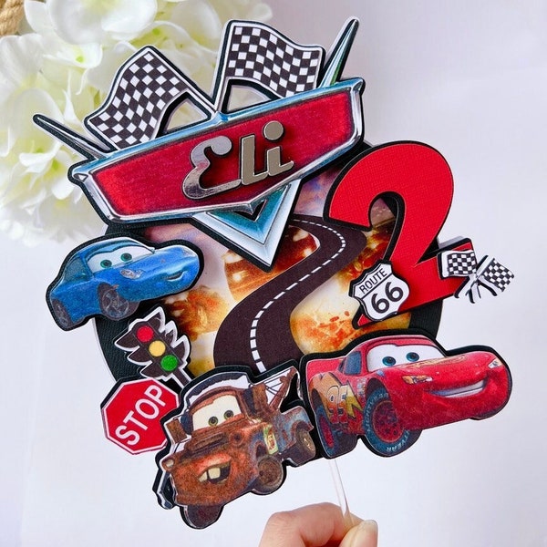Mcqueen Cake Topper - Etsy Australia