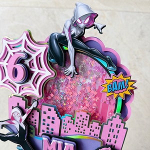 Gwen Spidergirl 3D Cake Topper Birthday Parties Topper Spiderman - Etsy ...