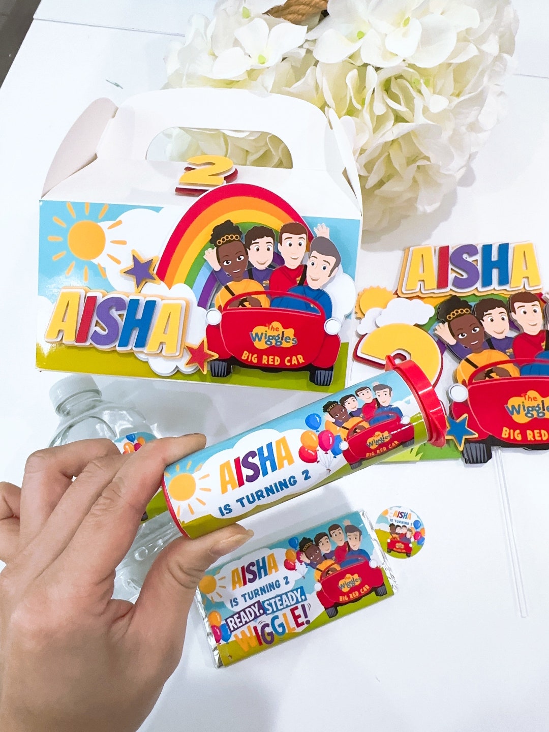 Wiggles Themed Mini M&M Chocolate Tubes Stickers Wrapper Personalised ...