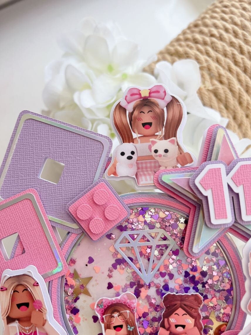 Roblox Themed 3D Shaker Cake Topper Personalised Cake Topper - Etsy ...