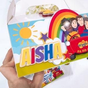 Wiggles 3D Favour Box | Personalised Lolly Box | Birthday Cake Topper ...