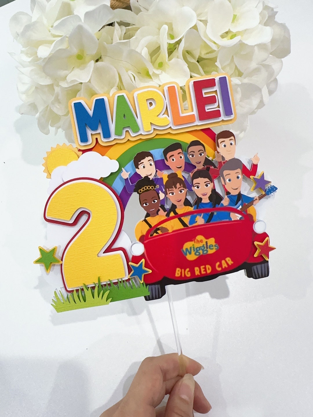 New Wiggles 3D Shaker Cake Topper | Personalised Cake Topper | Birthday ...