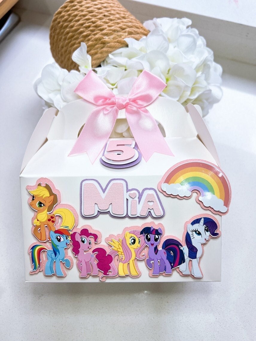 My Little Pony Themed Favour Box Personalised Lolly Box - Etsy Australia