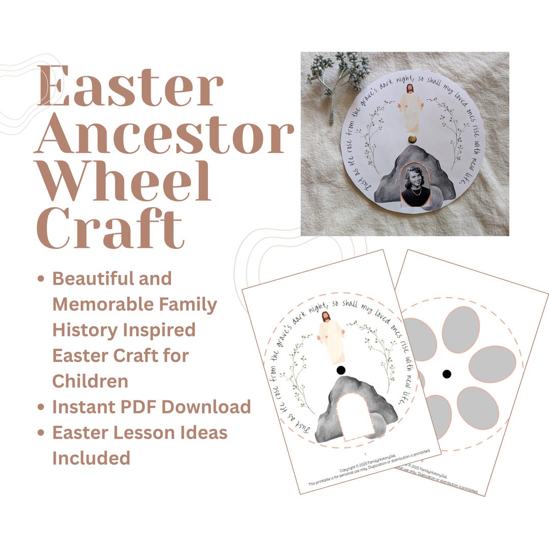 Ancestor Easter Wheel Craft for Kids - Etsy