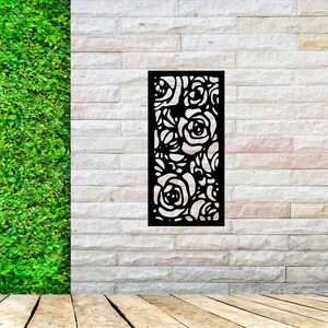 Rose Screen, Metal Wall Art, Garden Screens, Garden Decor - Etsy