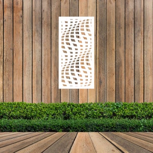 Wave Screen, Metal Wall Art, Garden Screens, Garden Decor - Etsy