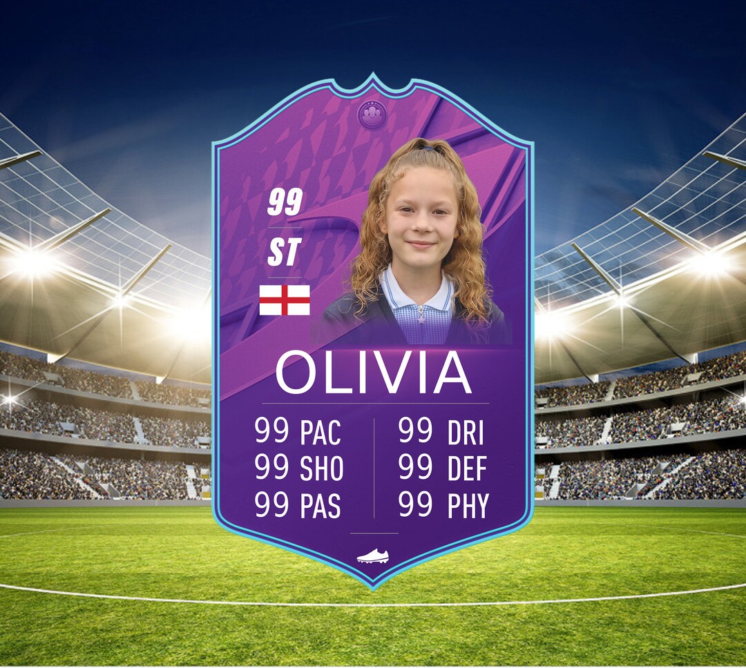 Personalised Football Card: Custom Acrylic Collectible Gift - Etsy