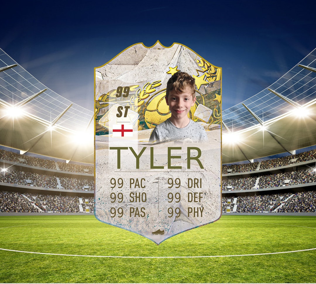 Personalised Football Player Cards, Custom Acrylic Collectibles, Unique ...