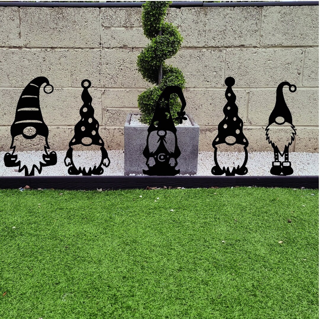 Garden Gnome Stake, Garden Decor, Large Garden Stake - Etsy