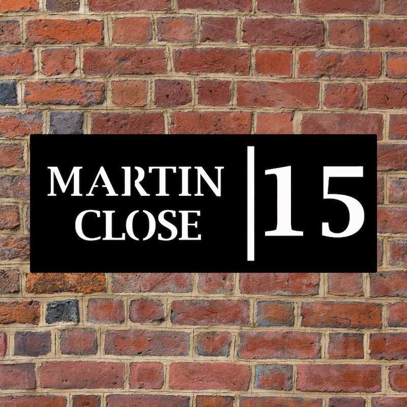 House Numbers Horizontal - Etsy