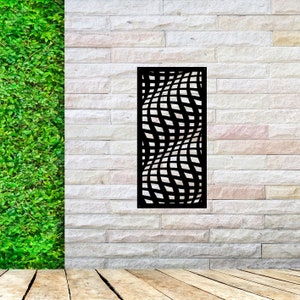 Wave Screen, Metal Wall Art, Garden Screens, Garden Decor - Etsy