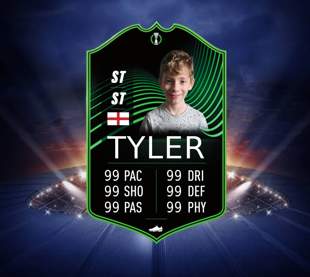 Personalised Football Player Cards, Custom Acrylic Collectibles, Unique ...