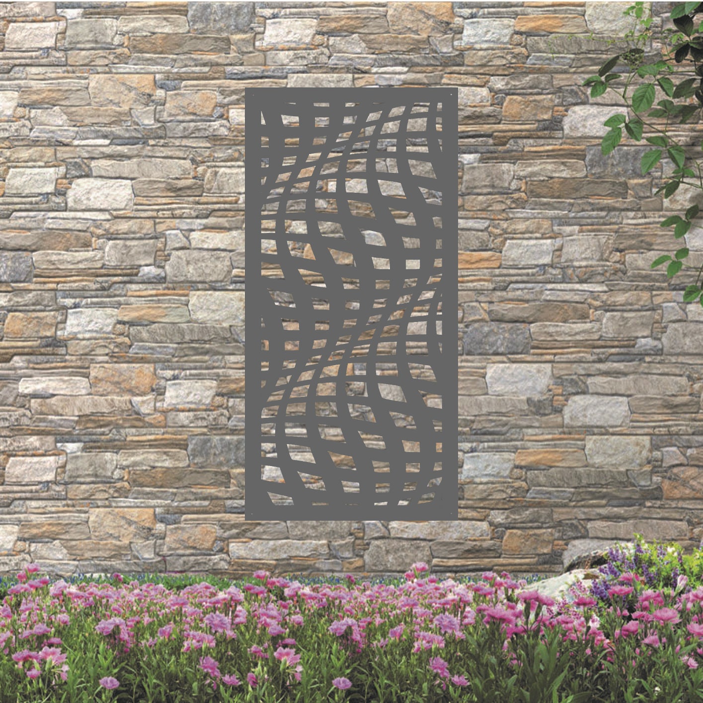 Wave Screen Metal Wall Art Garden Screens Garden Decor - Etsy