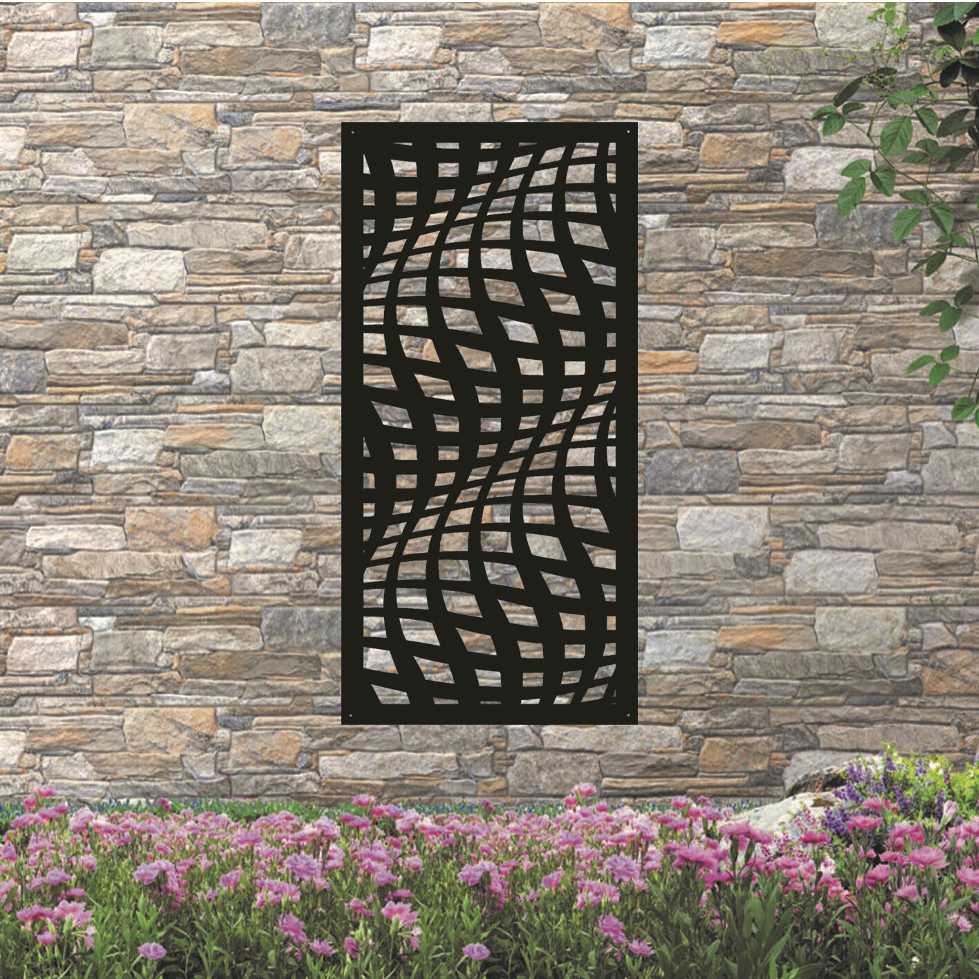 Wave Screen Metal Wall Art Garden Screens Garden Decor - Etsy