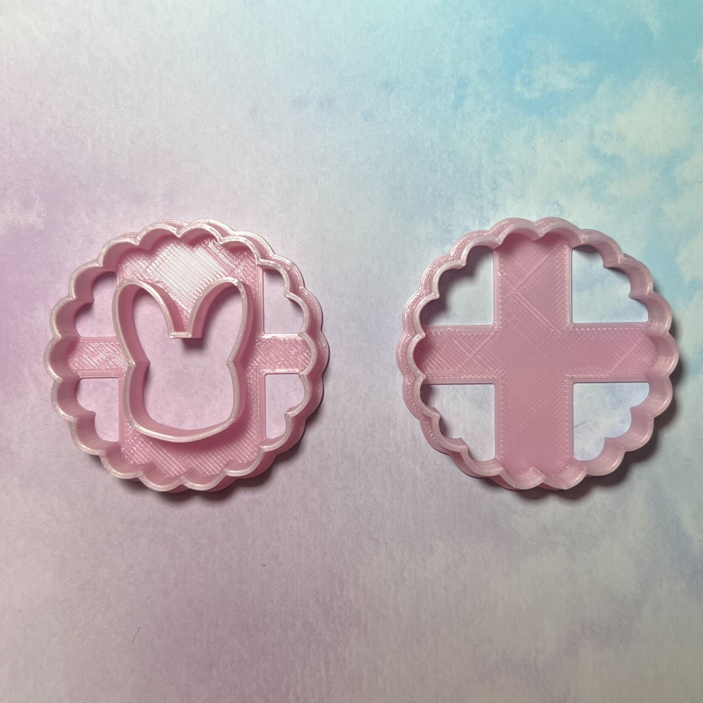 Bunny Linzer Cookie Cutter by Treats&prints - Etsy