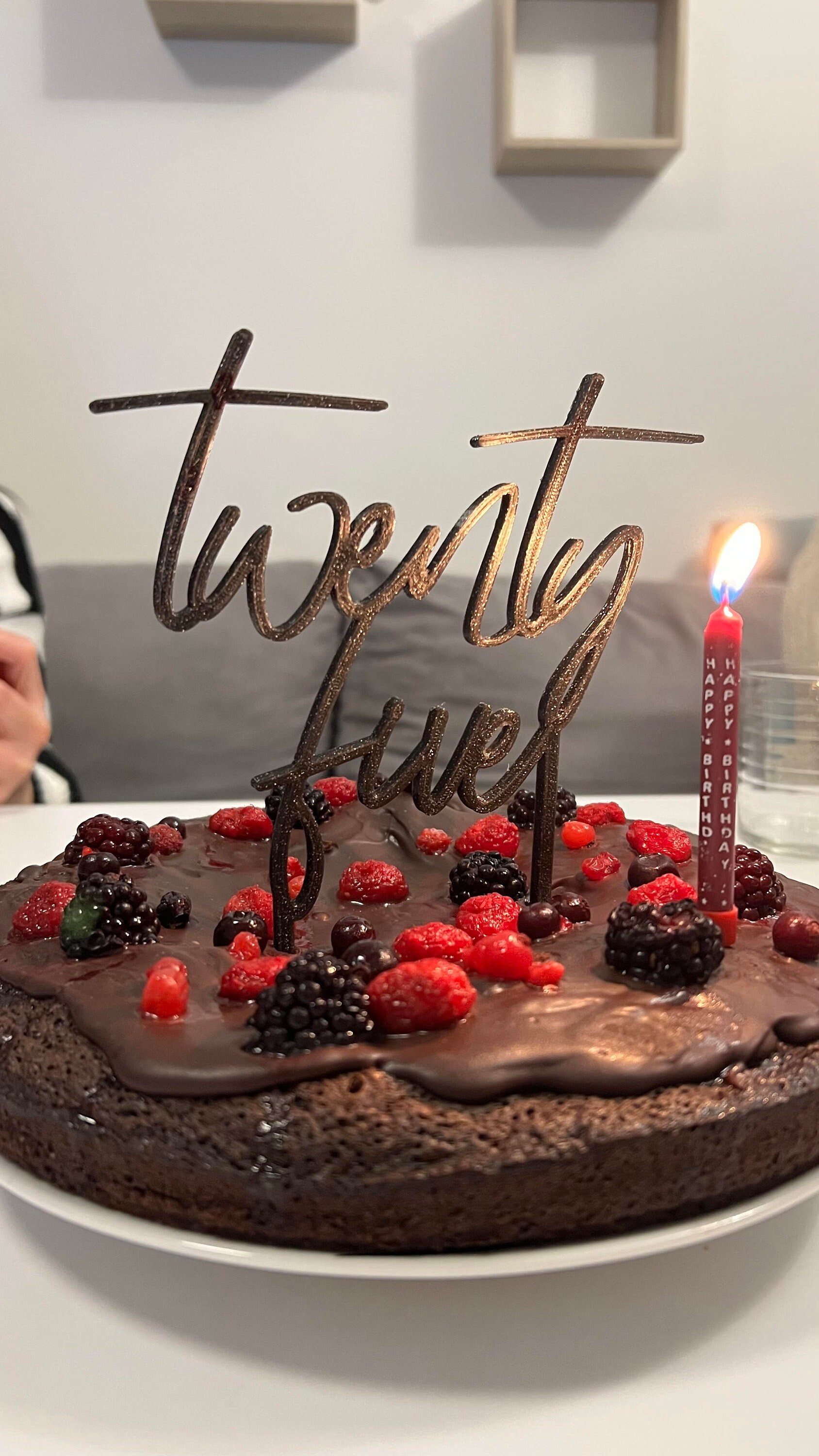 Custom Birthday/anniversary Number Cake Topper by Treats&prints - Etsy