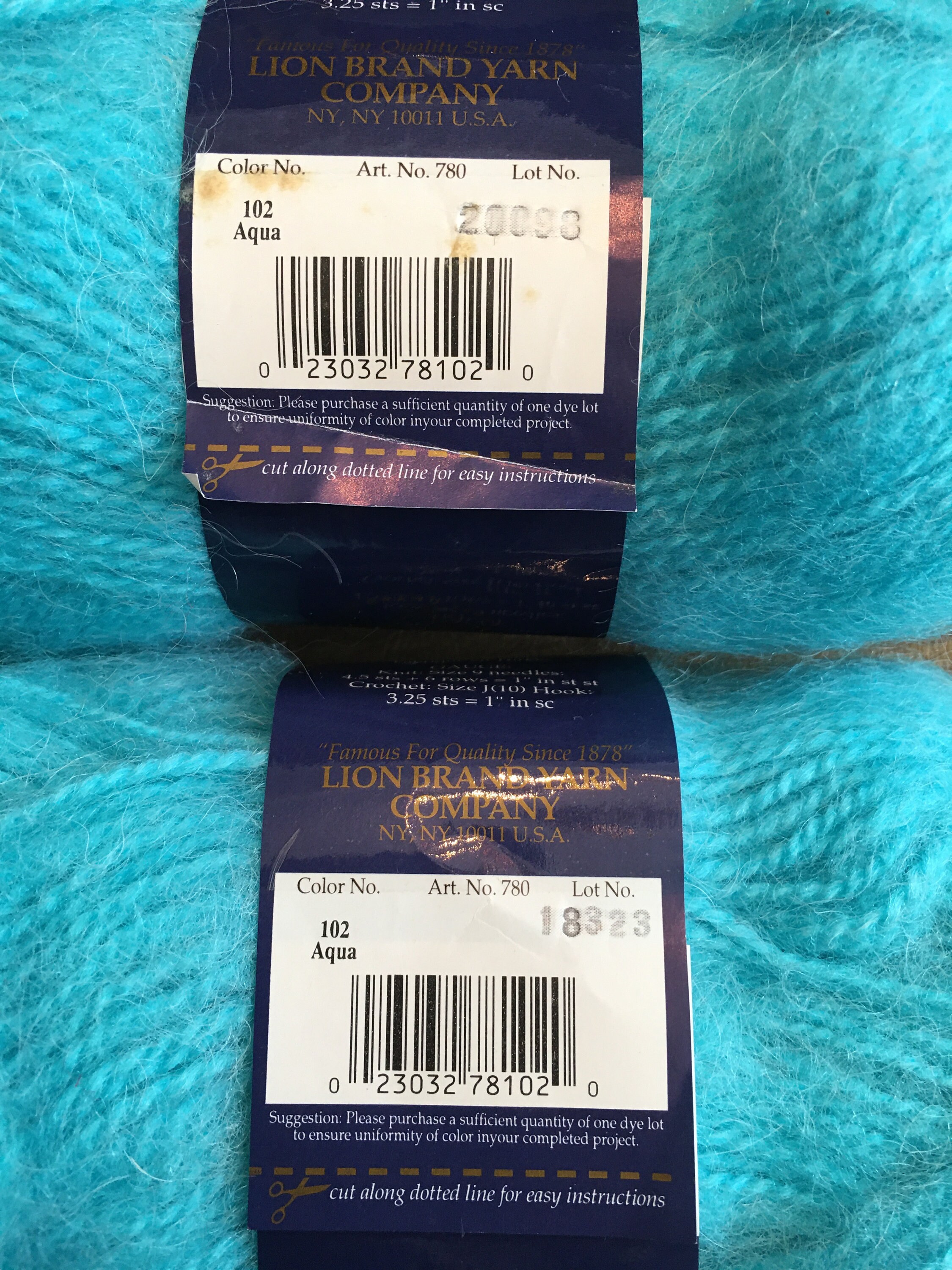 Lion Brand Imagine Yarn 2 Partially Used Skeins Color: - Etsy