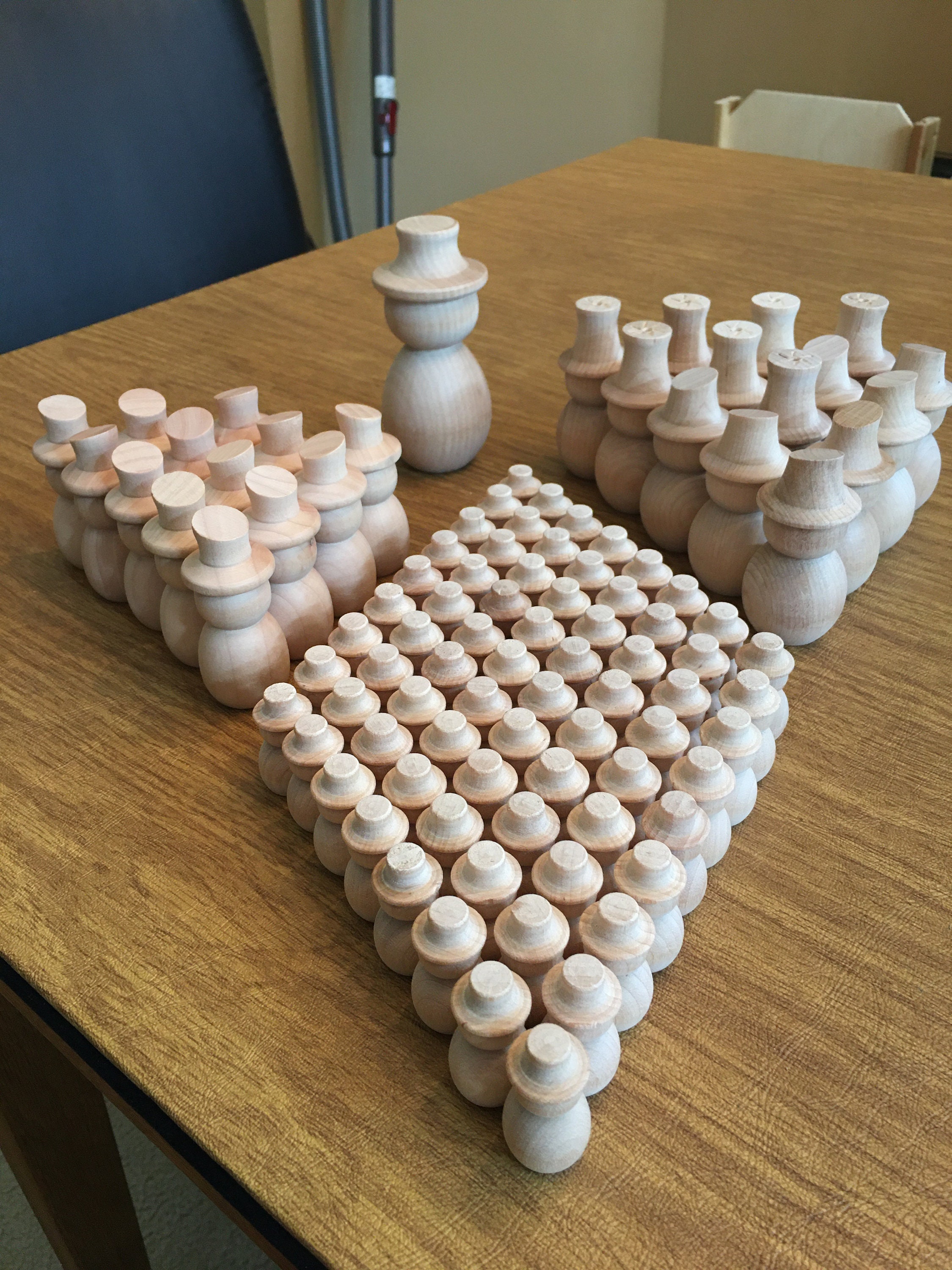 100 Unfinished Wooden Snowmen Figures DIY Craft Assorted Sizes Hardwood ...